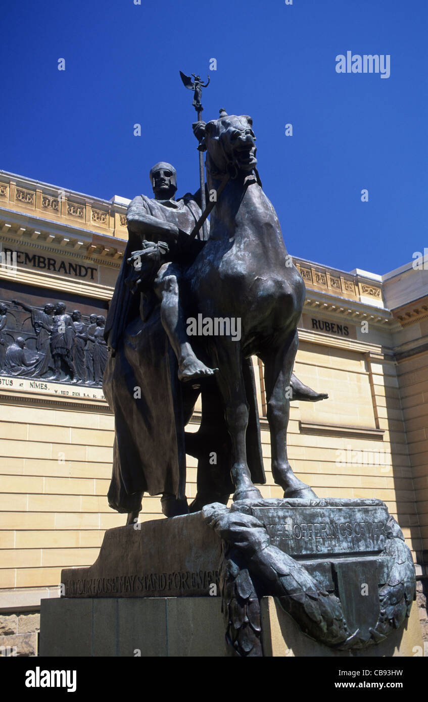 Australia, NSW, Sydney, statue, outside the Art Gallery of NSW Stock ...