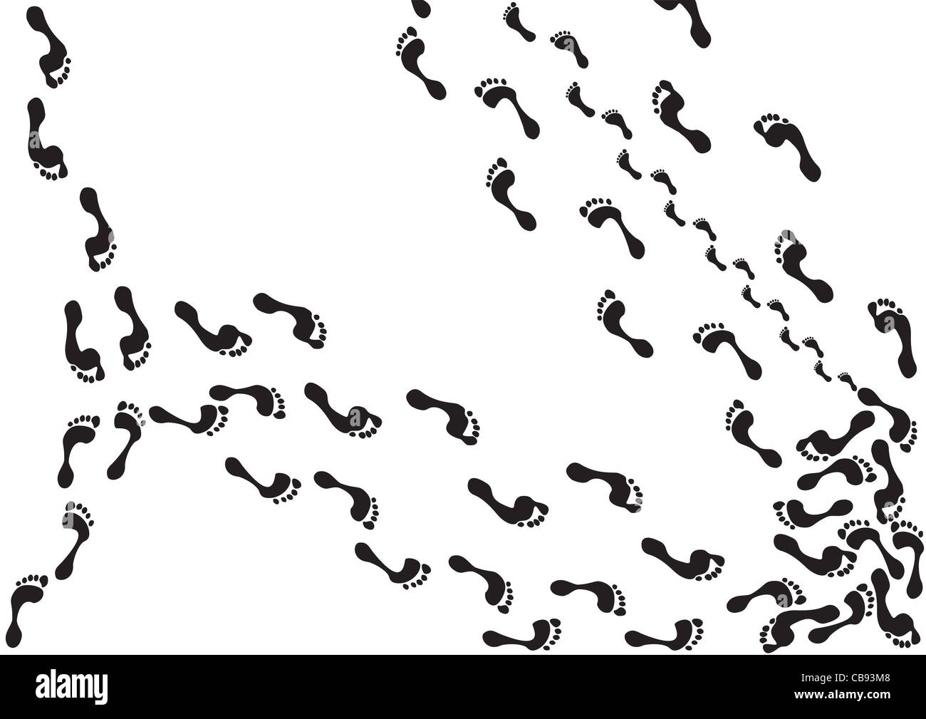 traces of people, female, man's, children's Stock Photo - Alamy