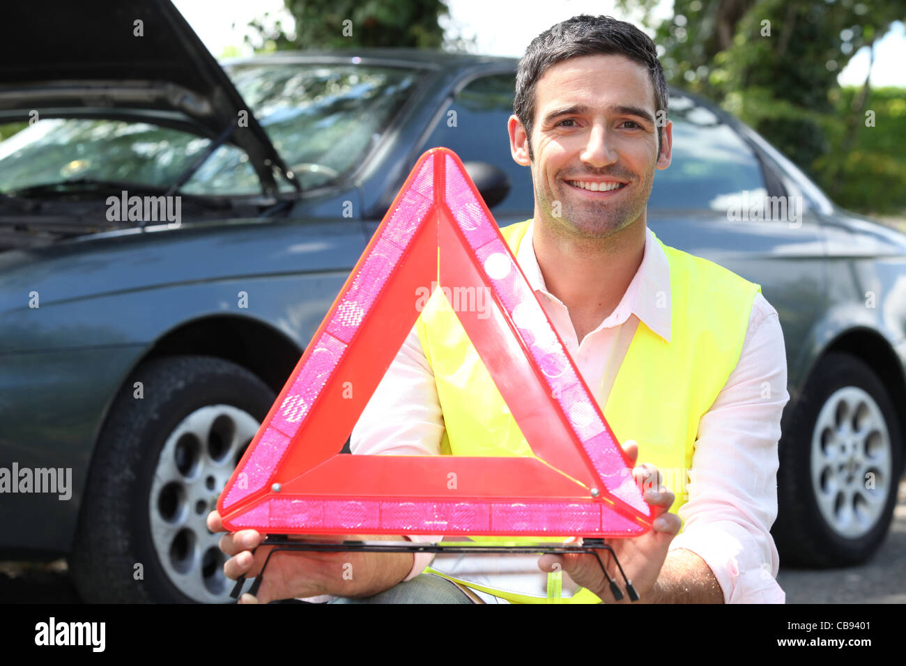 Safety triangle hi-res stock photography and images - Alamy