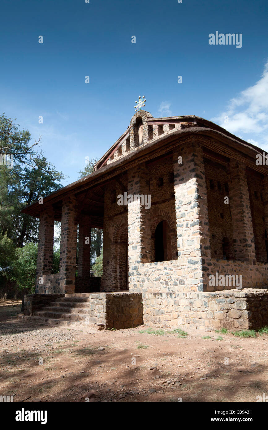 Exterior view of Debre Berhan Selassie Church in Gonder, Northern ...