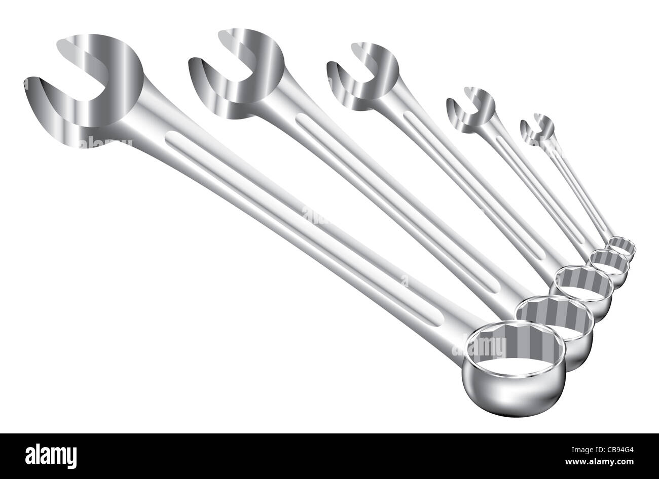 Spanner in different sizes Stock Photo - Alamy