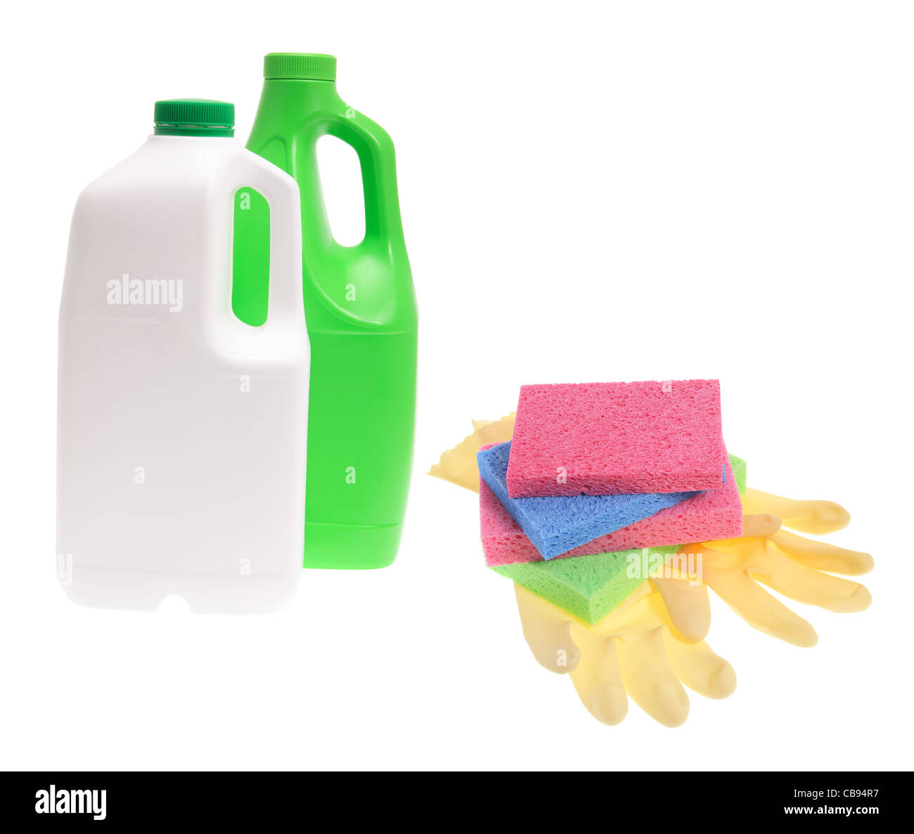 Household cleaning products Cut Out Stock Images & Pictures - Alamy