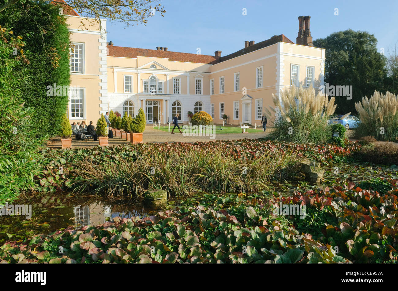 Hintlesham Hall Hotel in Hintlesham near Ipswich, Suffolk, UK Stock ...