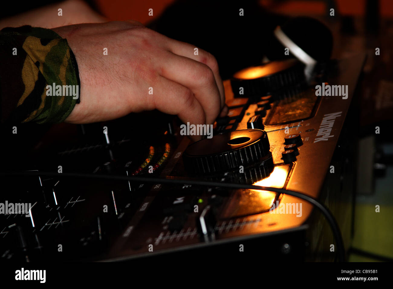 DJ At Work Stock Photo - Alamy
