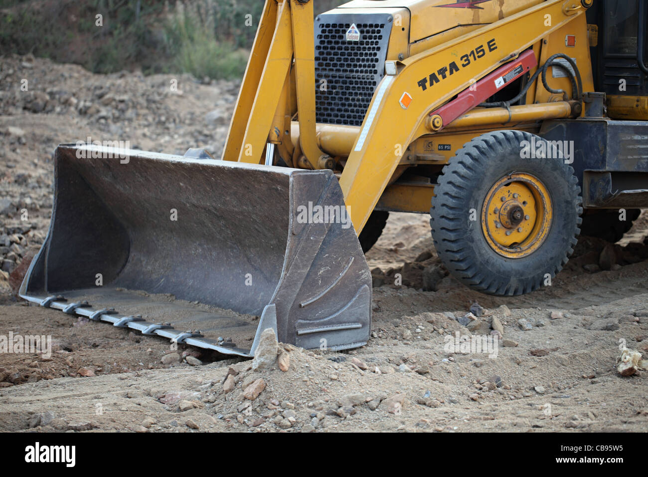 Tata bulldozer excavator Andhra Pradesh South India Stock Photo - Alamy