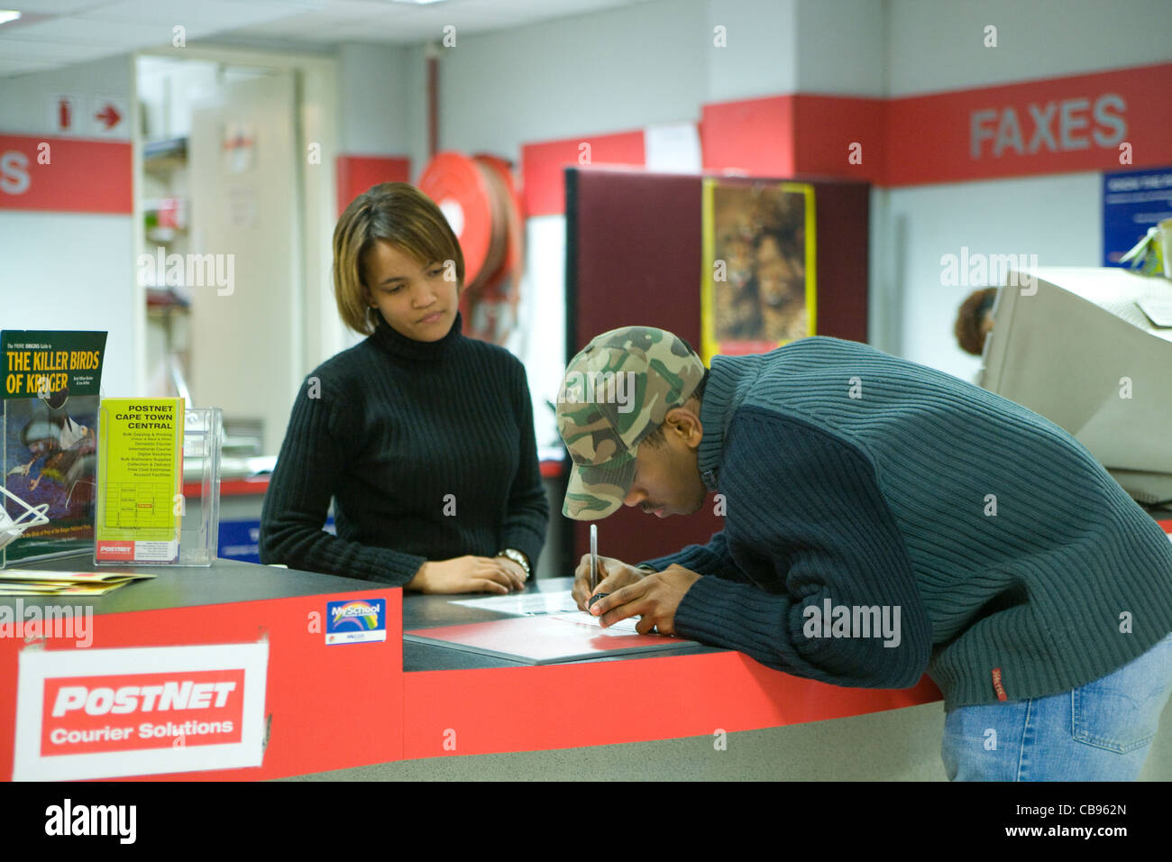 Post office counter customer hi-res stock photography and images - Alamy