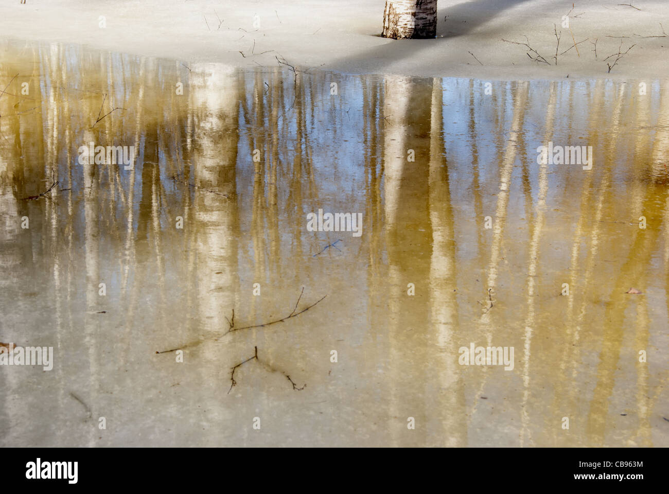 Melt spring black white hi-res stock photography and images - Alamy