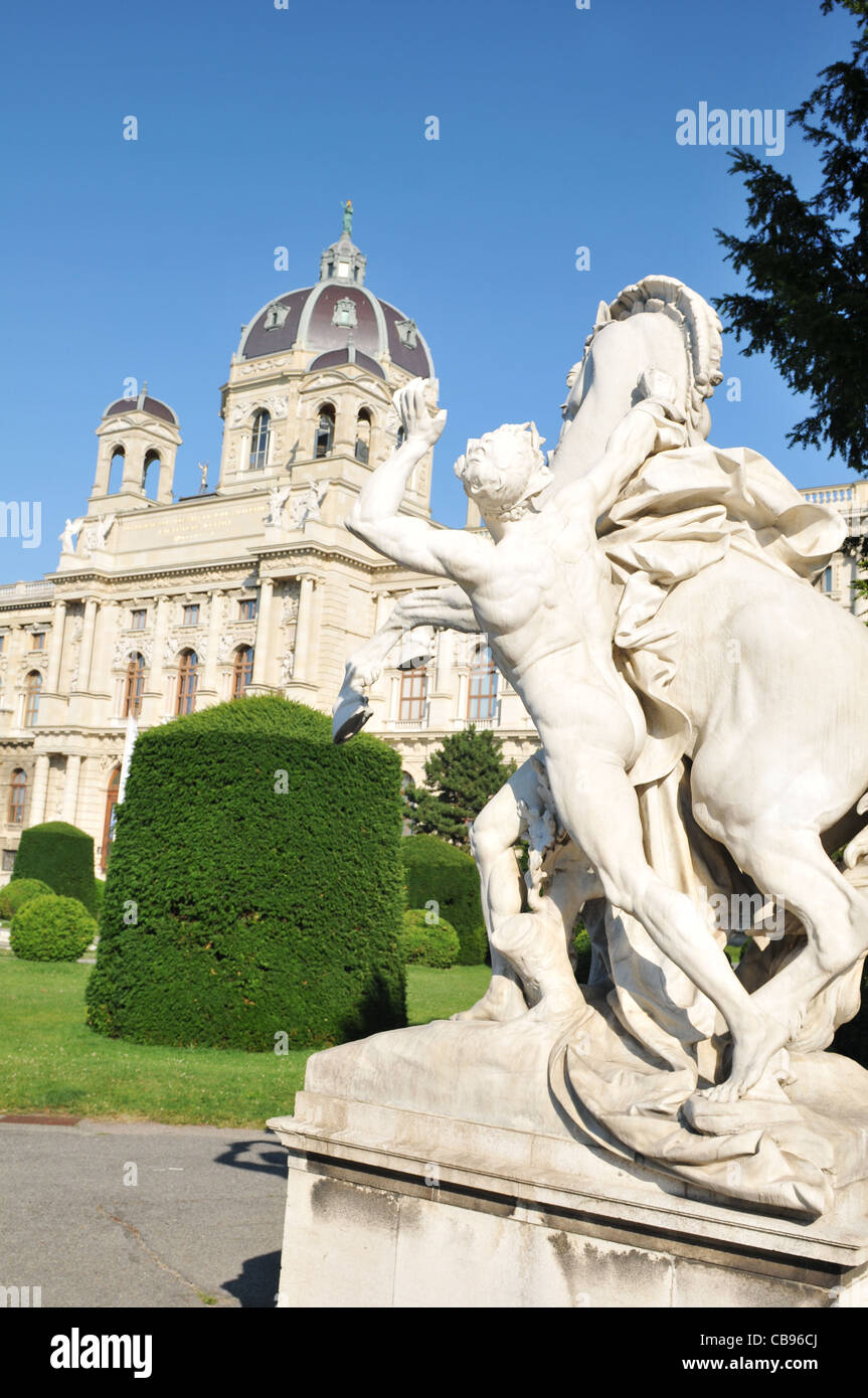 National history museum vienna at the museum quarter hi-res stock ...