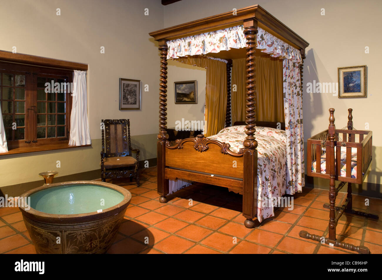 Cape Town: Groot Constantia Wine Estate - Manor House Museum / bedroom ...