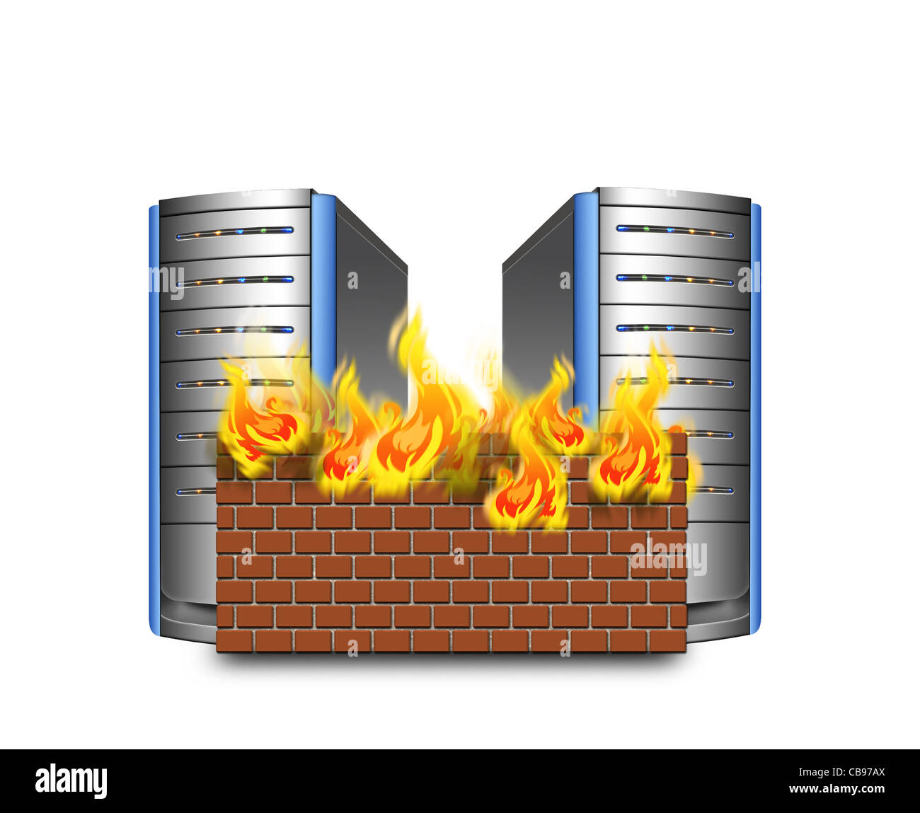 Fire protecting wall Cut Out Stock Images & Pictures - Alamy