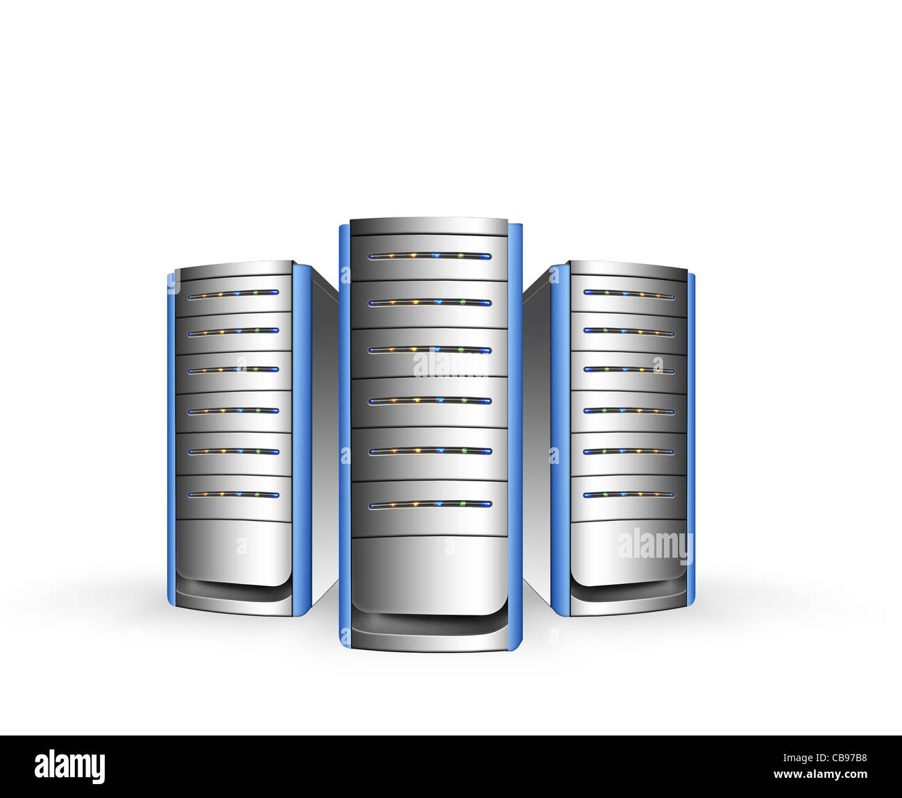 Modern data center Cut Out Stock Images & Pictures - Alamy