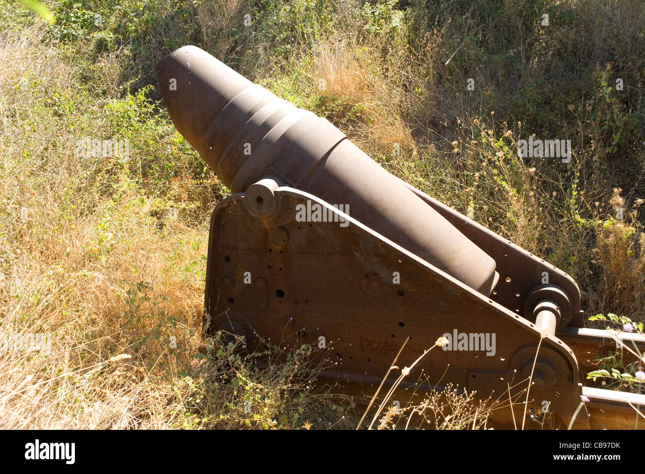 French artillery guns in a field near Sedulbahir fort left after the ...
