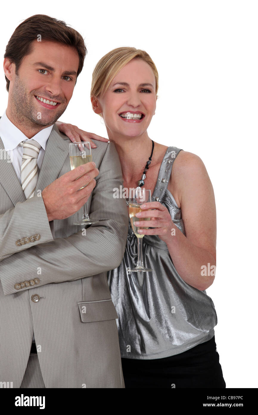 couple at a party Stock Photo - Alamy