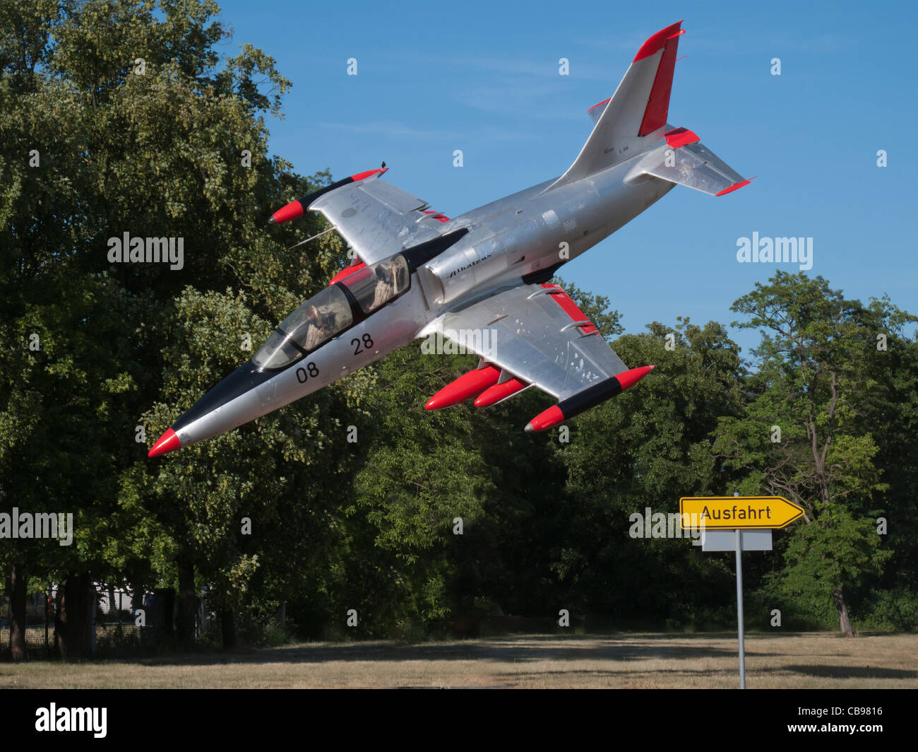Aero Albatros L-39 training jet airplane, (1969), in exhibit in museum ...