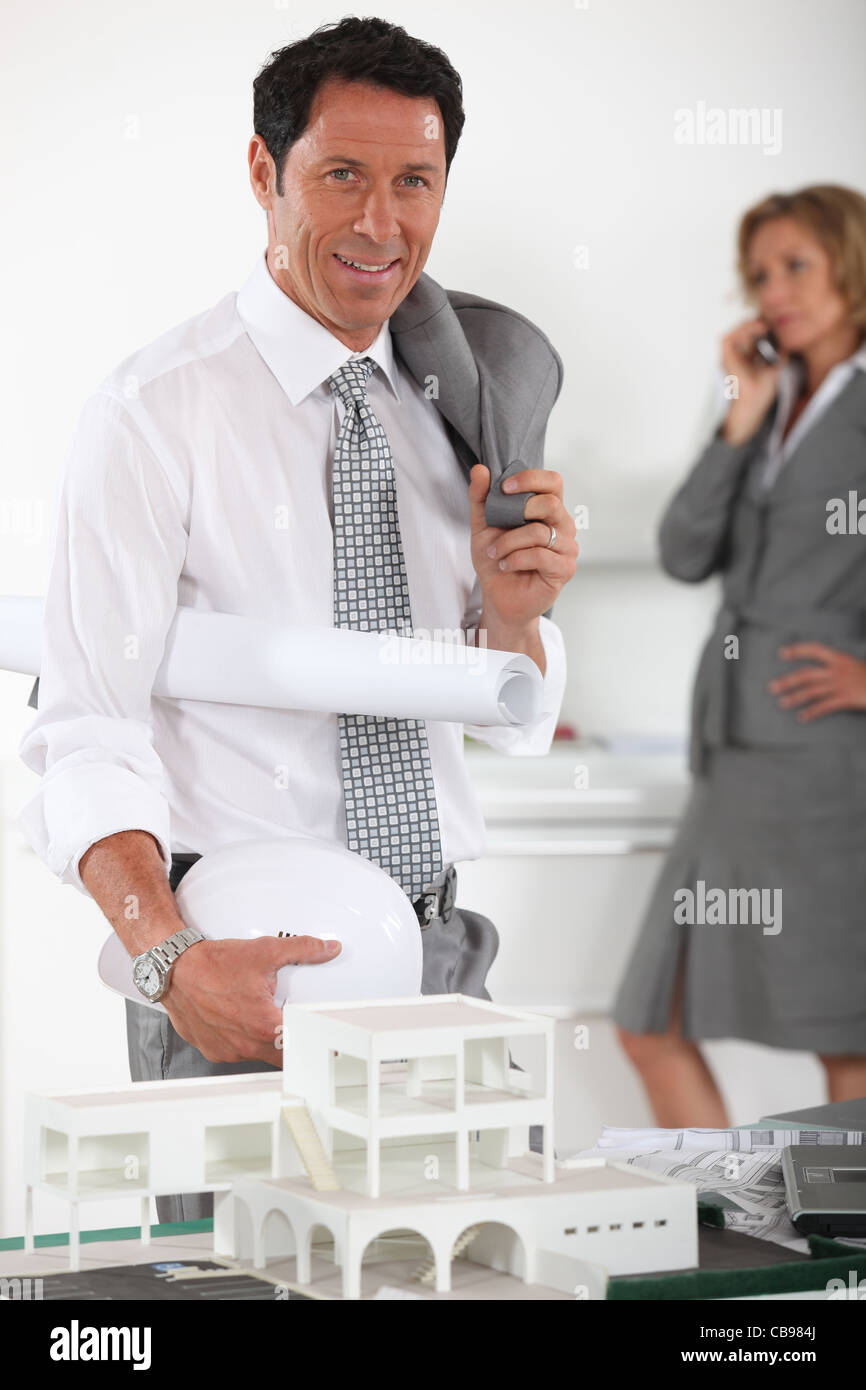 portrait of an architect Stock Photo - Alamy