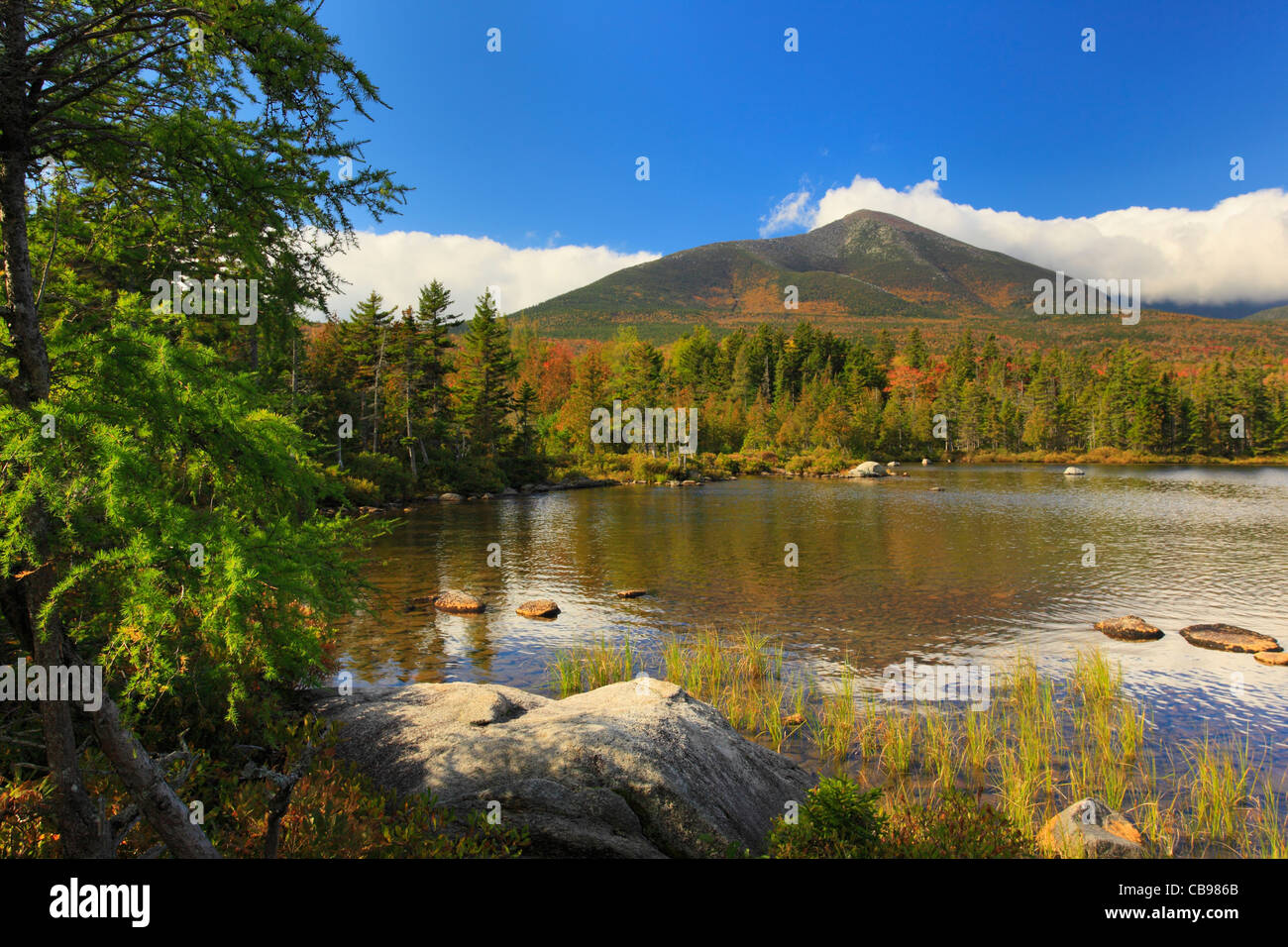 Sandy Stream Pond with Mount Katahdin, Baxter State Park, Millinocket ...