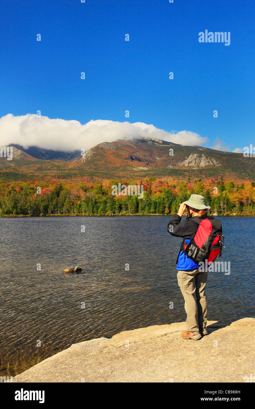 Sandy Stream Pond with Mount Katahdin, Baxter State Park, Millinocket ...
