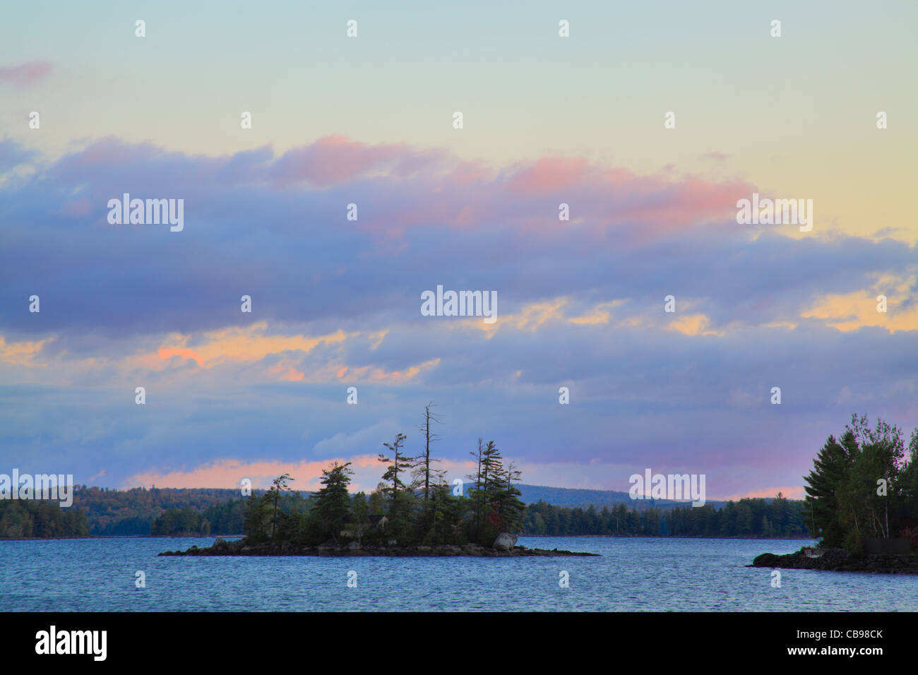 Sunrise, Five Lakes Lodge, South Twin Lake, Millinocket, Maine, USA ...