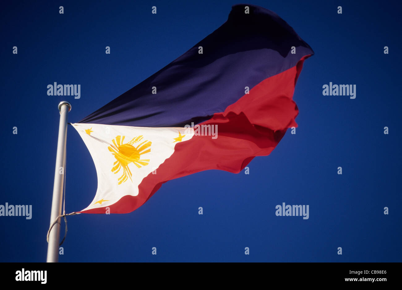 National flag / colours of Phillipines Stock Photo - Alamy