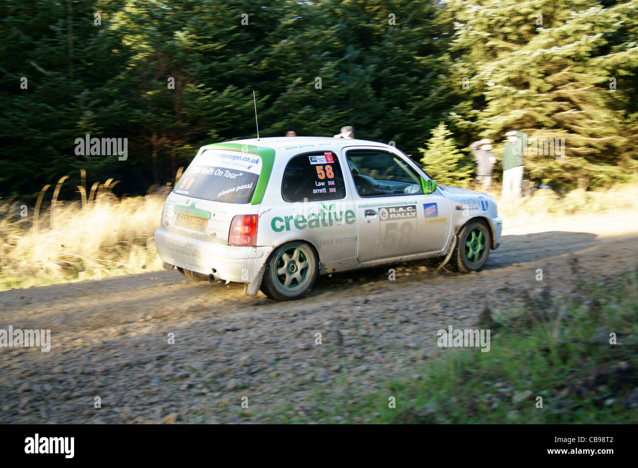 Nissan Micra Rally Car Stock Photo - Alamy