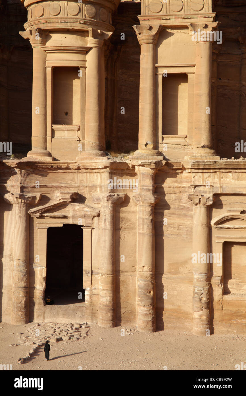 The door of El Deir (or Monastery), Petra, Jordan Stock Photo - Alamy