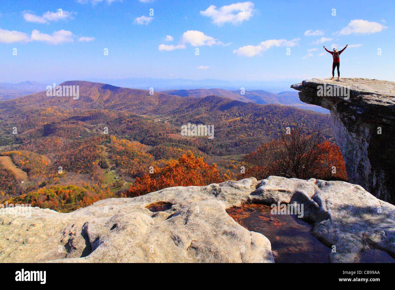 McAfee Knob, Appalachian Trail, Roanoke, Virginia, USA Stock Photo - Alamy
