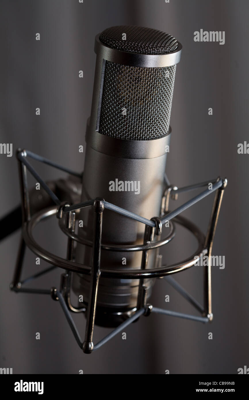 Studio Recording Microphone Stock Photo - Alamy