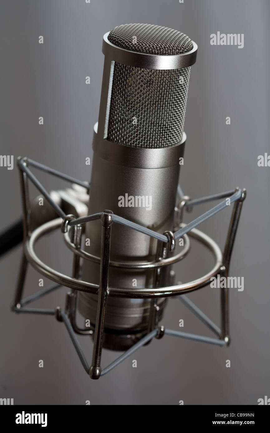 Studio Recording Microphone Stock Photo - Alamy