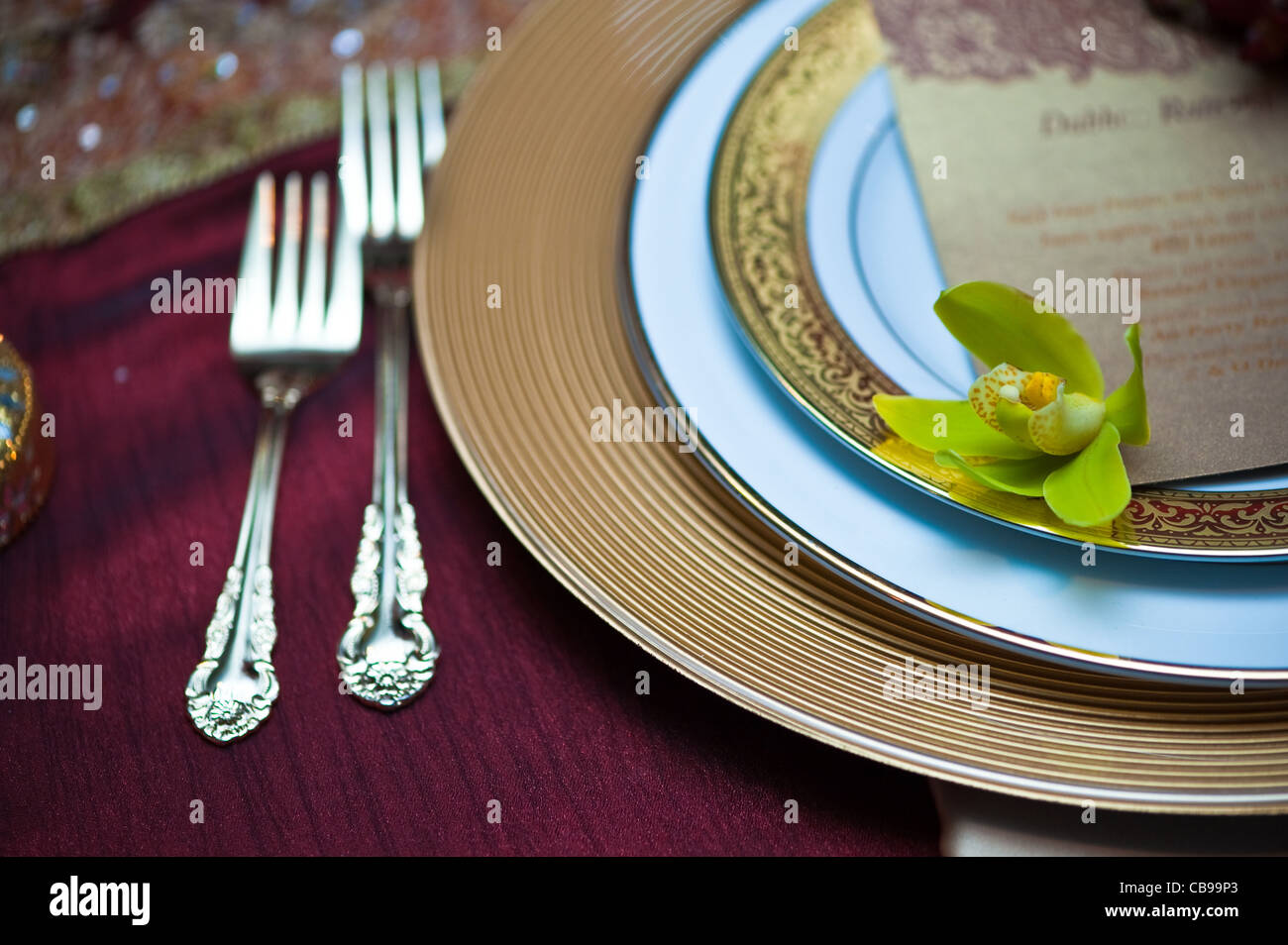 An elegant dinning plate Stock Photo - Alamy