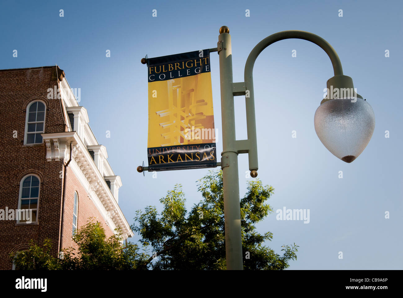 Fulbright college banner university arkansas hi-res stock photography ...