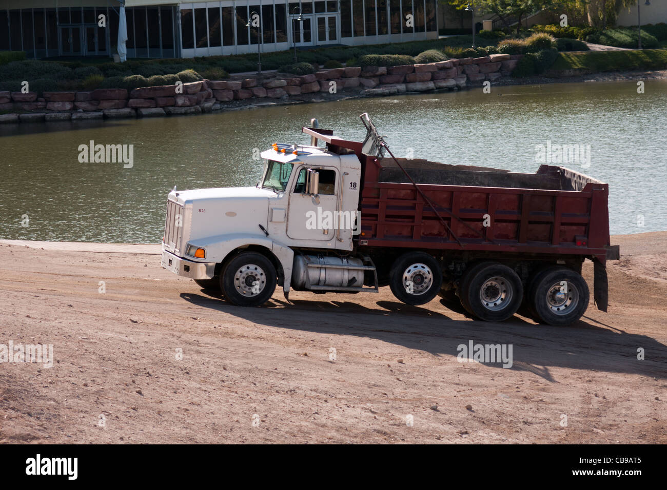truck at construction site Stock Photo - Alamy