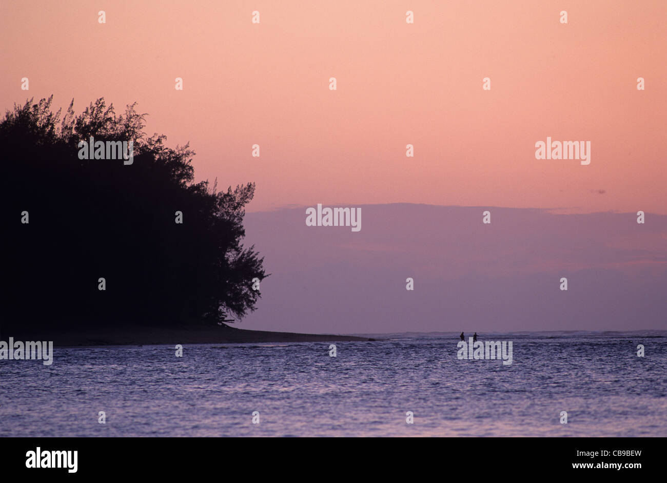 Hawaii, Kauai, Haena Beach sunset, north shore Stock Photo - Alamy
