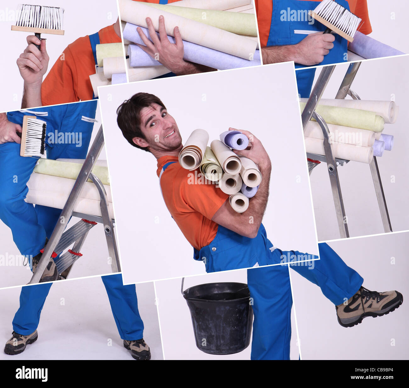 Paint bucket falling hi-res stock photography and images - Alamy