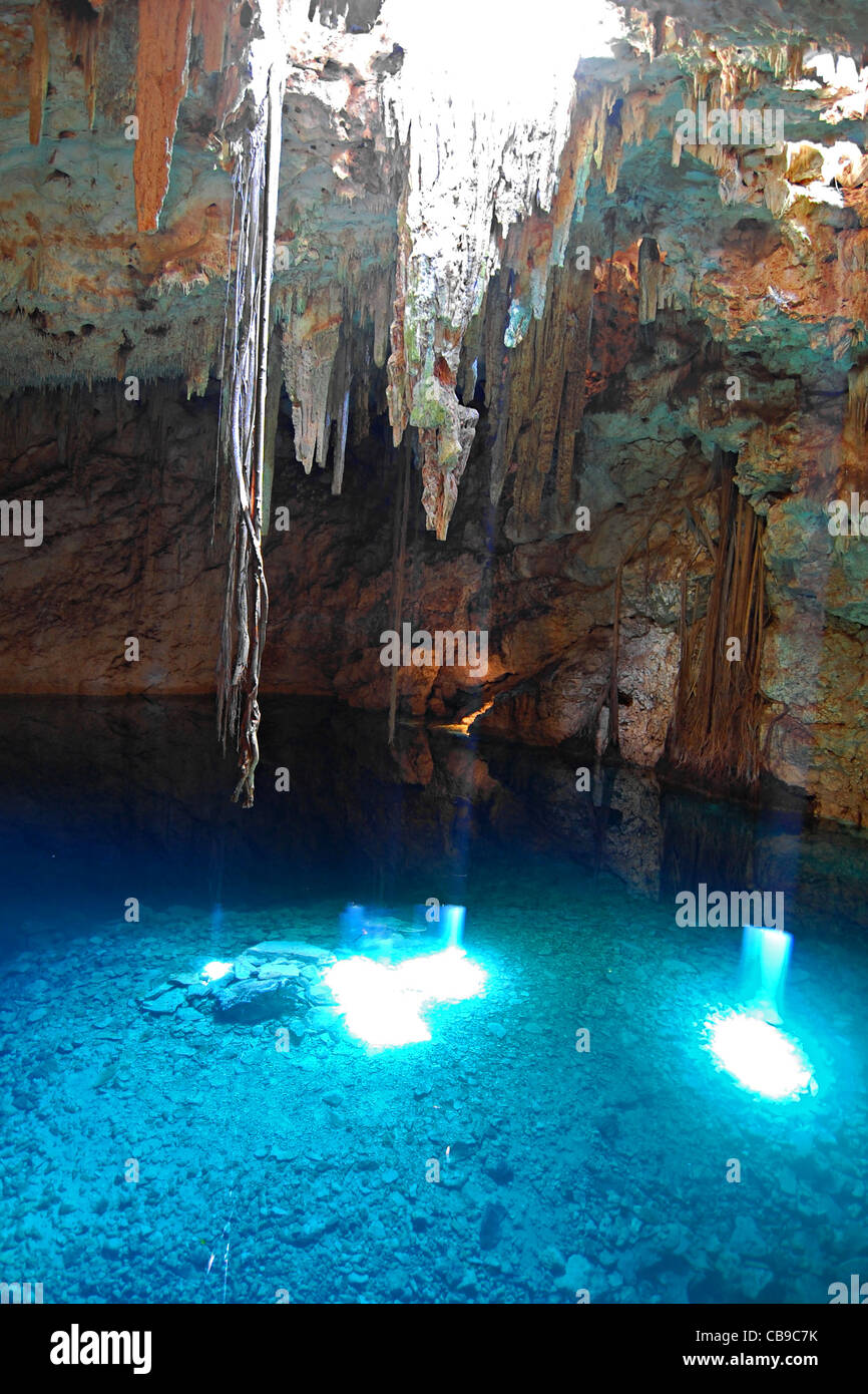Cuzama Cenote, Yucatan, Mexico Stock Photo - Alamy