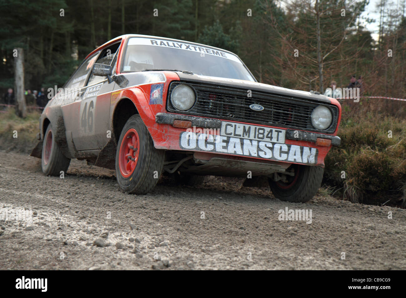rally car at Roger Albert Clark Rally near Pickering north Yorkshire 03 ...