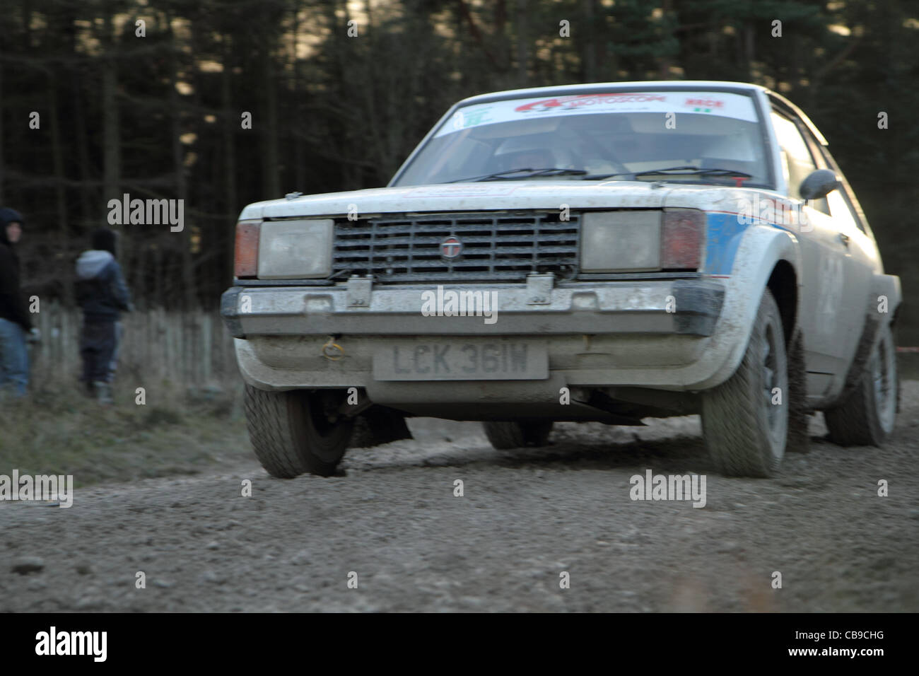 rally car at Roger Albert Clark Rally near Pickering north Yorkshire 03 ...