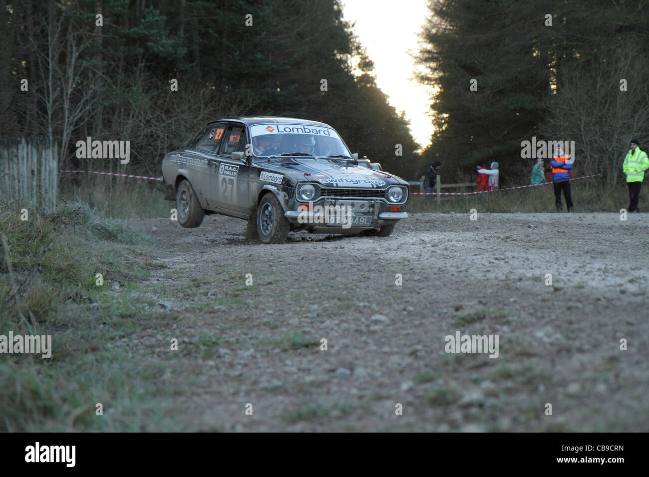 rally car at Roger Albert Clark Rally near Pickering north Yorkshire 03 ...