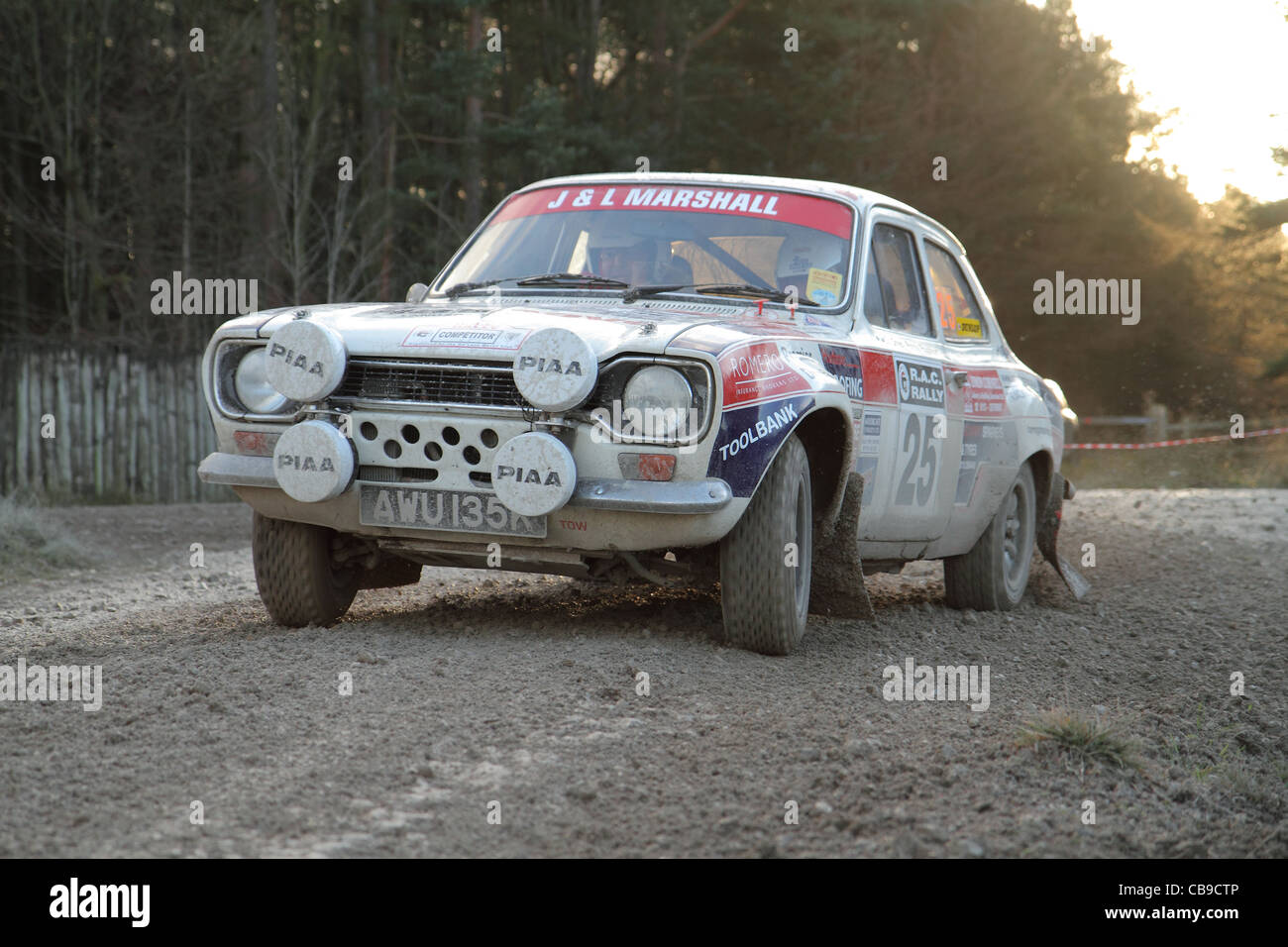 rally car at Roger Albert Clark Rally near Pickering north Yorkshire 03 ...