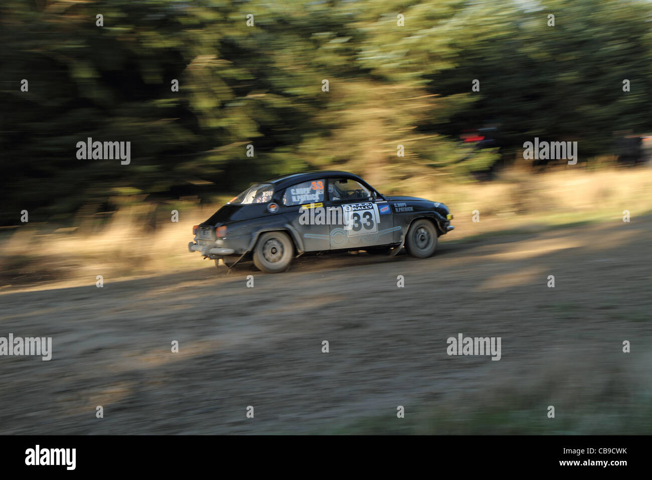 C Hope and N Patrick racing in rally car 33 at Roger Albert Clark Rally ...