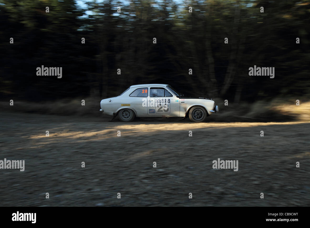 rally car at Roger Albert Clark Rally near Pickering north Yorkshire 03 ...