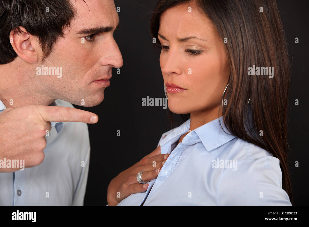 A couple having an argument Stock Photo - Alamy