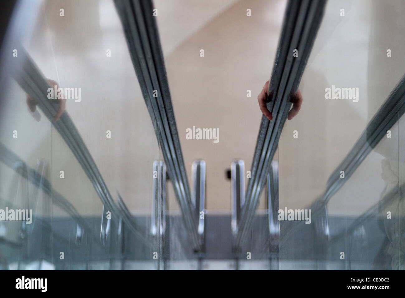 Grabbing the railing hi-res stock photography and images - Alamy