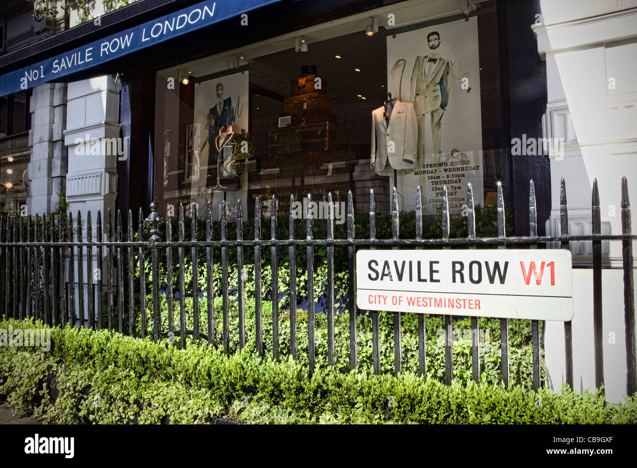 Savile Row London Stock Photo - Alamy