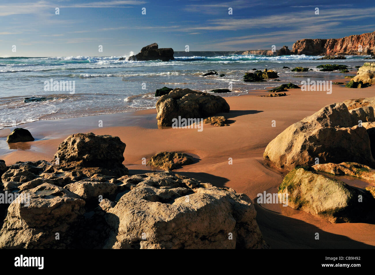 Portugal, Algarve: Beach Praia do Tonel in Sagres Stock Photo - Alamy