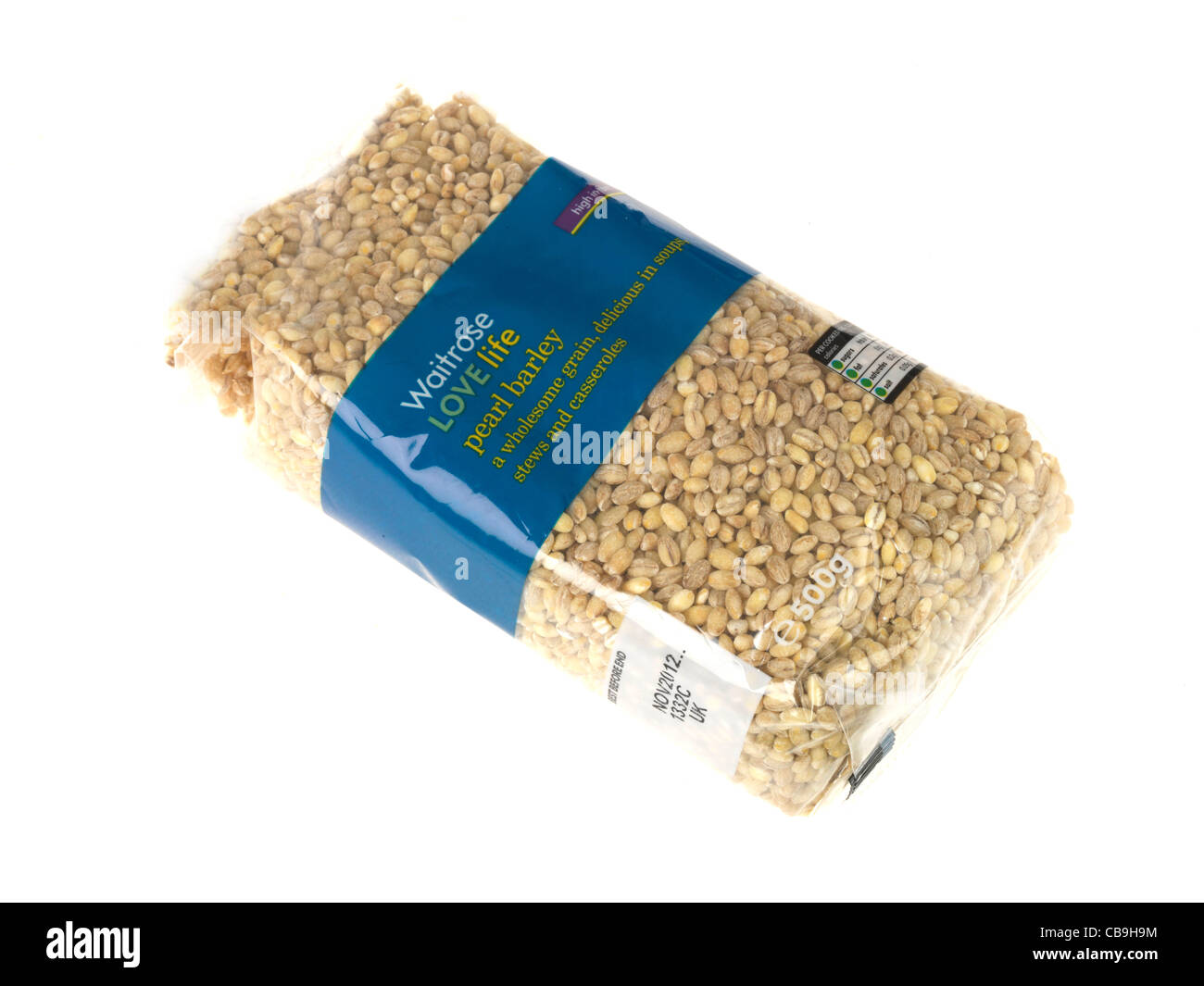 Bag of Pearl Barley Stock Photo - Alamy