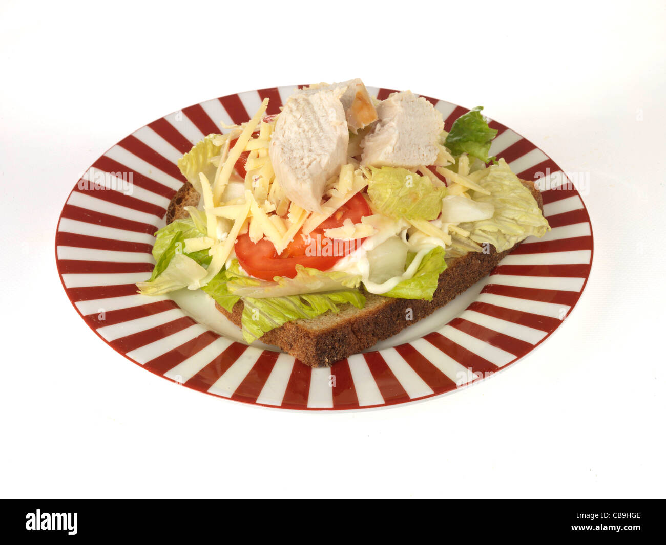 Open chicken sandwich wholemeal hi-res stock photography and images - Alamy