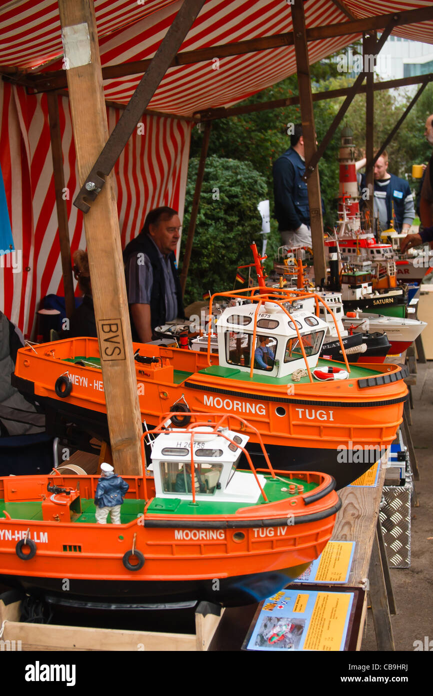 Harbor Festival in Historic Harbor, exhibition of boats models on a ...