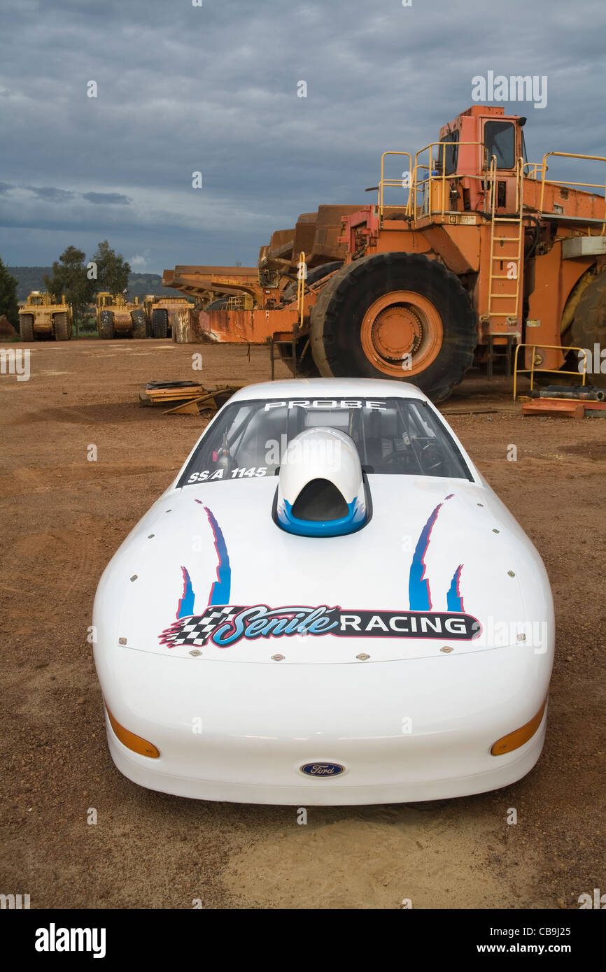 Heavily modified drag racing Ford Probe sports car Stock Photo - Alamy