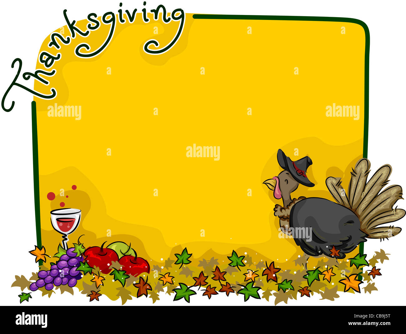 Background Illustration with a Thanksgiving Theme Stock Photo - Alamy