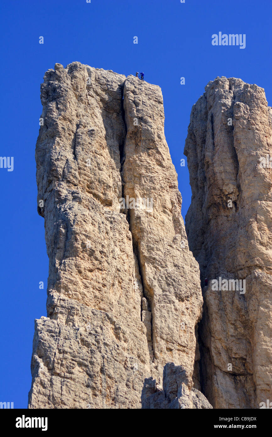 peaks of Vajolet towers - Dolomite Stock Photo - Alamy